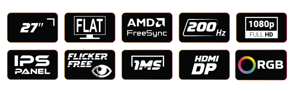 RGB Gaming Monitor – Pink – Epic Gamers